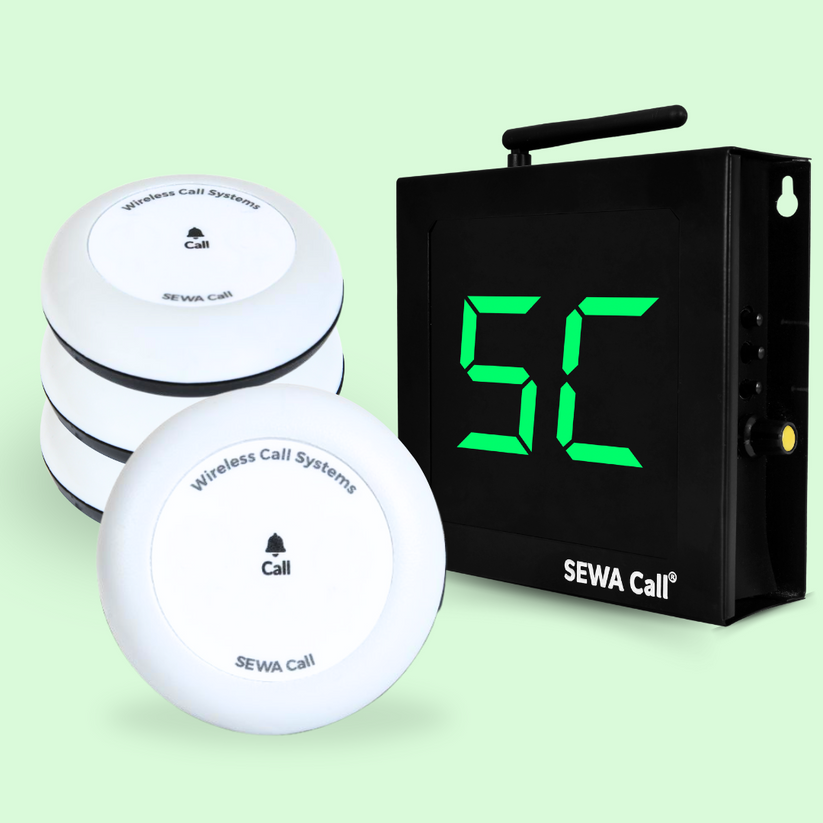 Best Wireless office call bell system (Pack Of 4 Buttons With 1 Displa ...